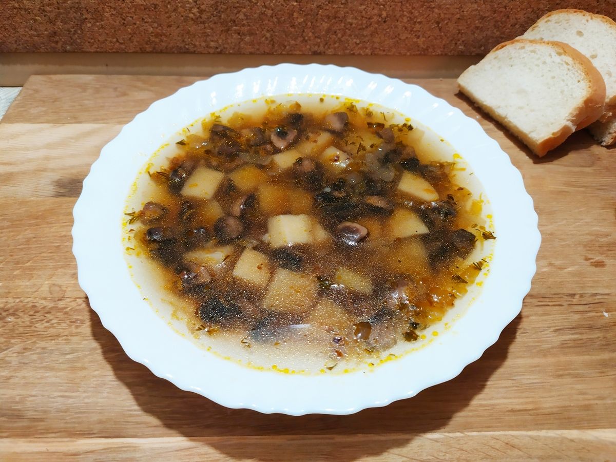 Грибной суп из шампиньонов - пошаговый рецепт - 2D-Recept